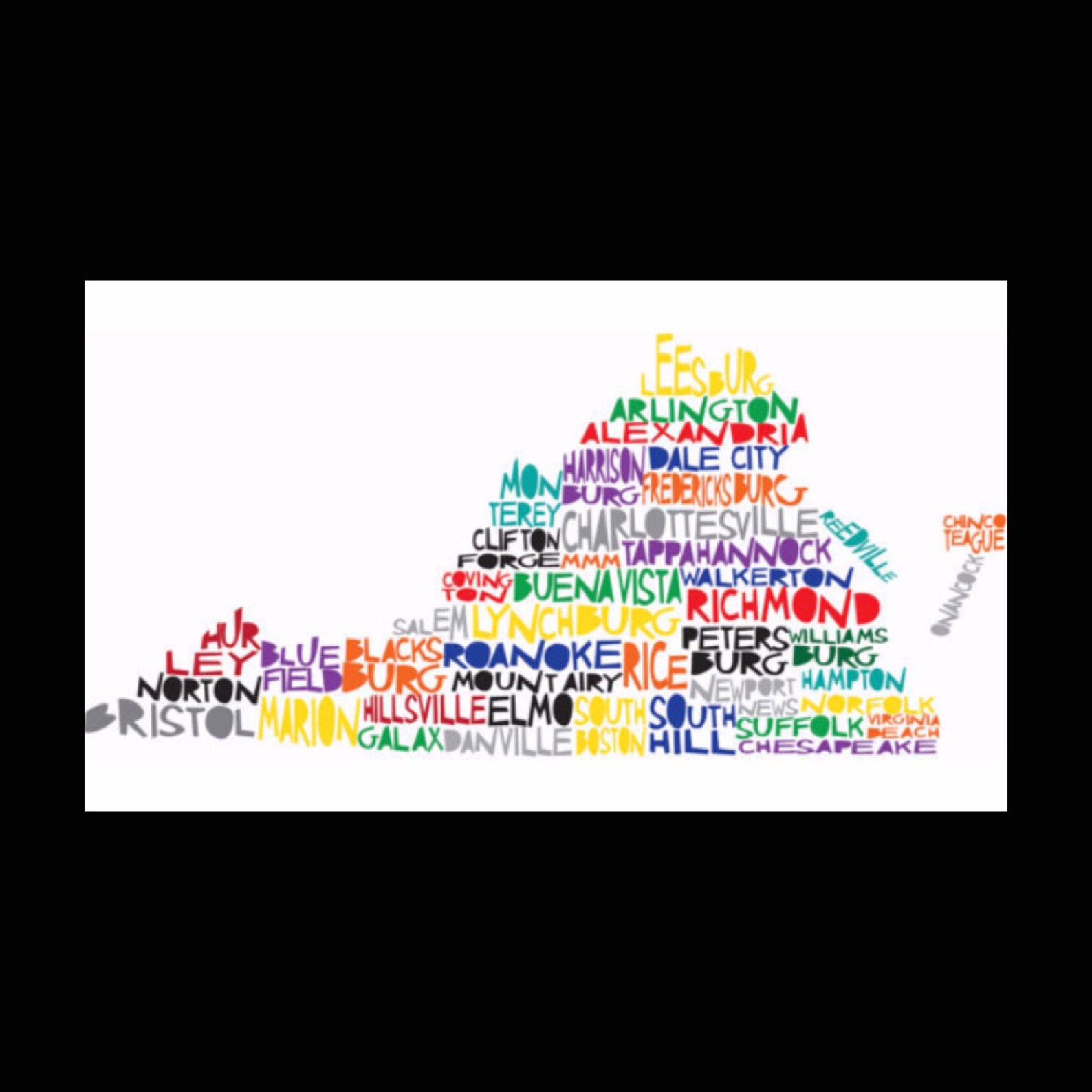 Virginia Word Art Hooded Sweatshirt Virginia Shirt Word Art - Etsy