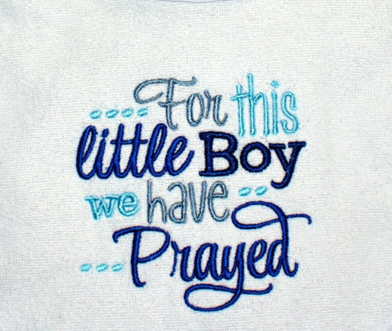 For This Little Boy We Have Prayed Custom Bib Baby Boy Bib - Etsy