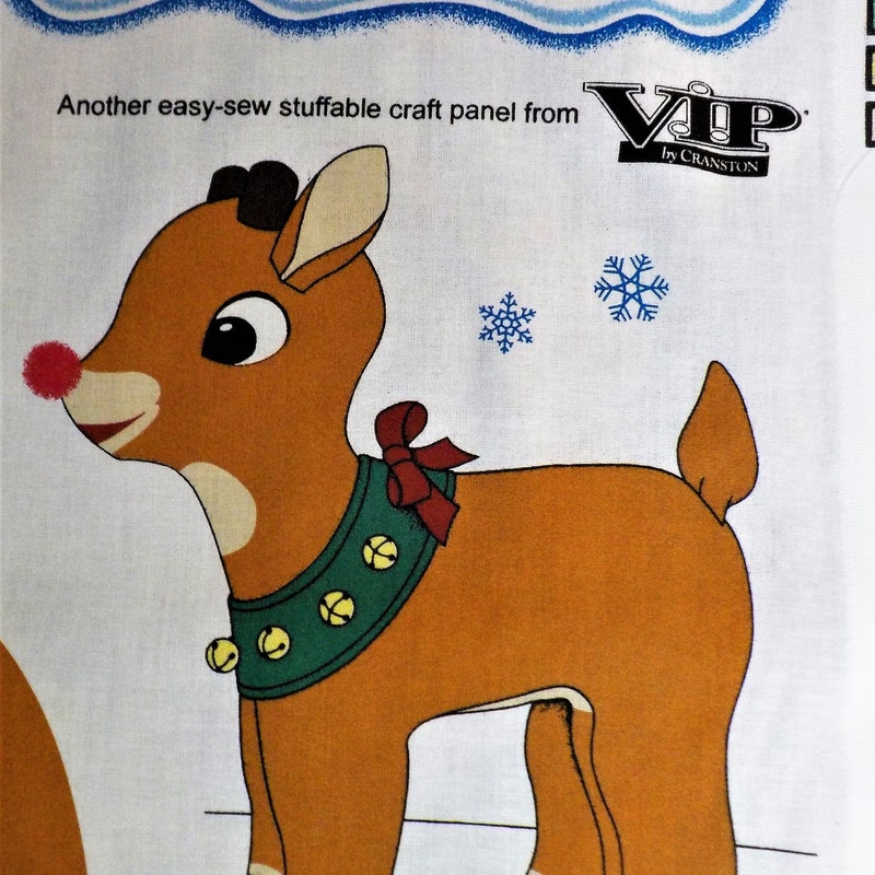 Rudolph Fabric - Etsy
