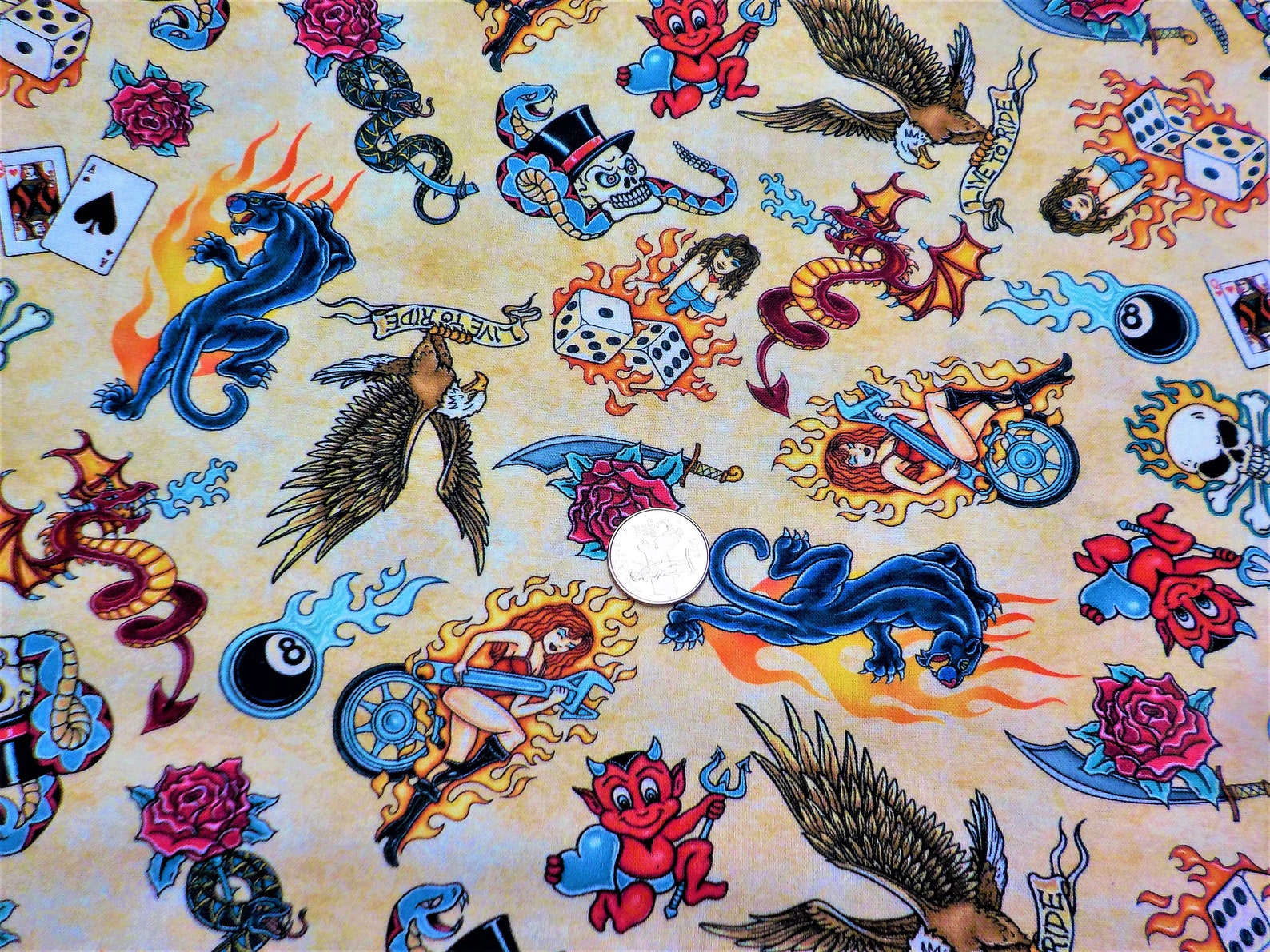 Easy Rider Tattoo Print Biker Ink Tattoo Pictures Flames - Etsy