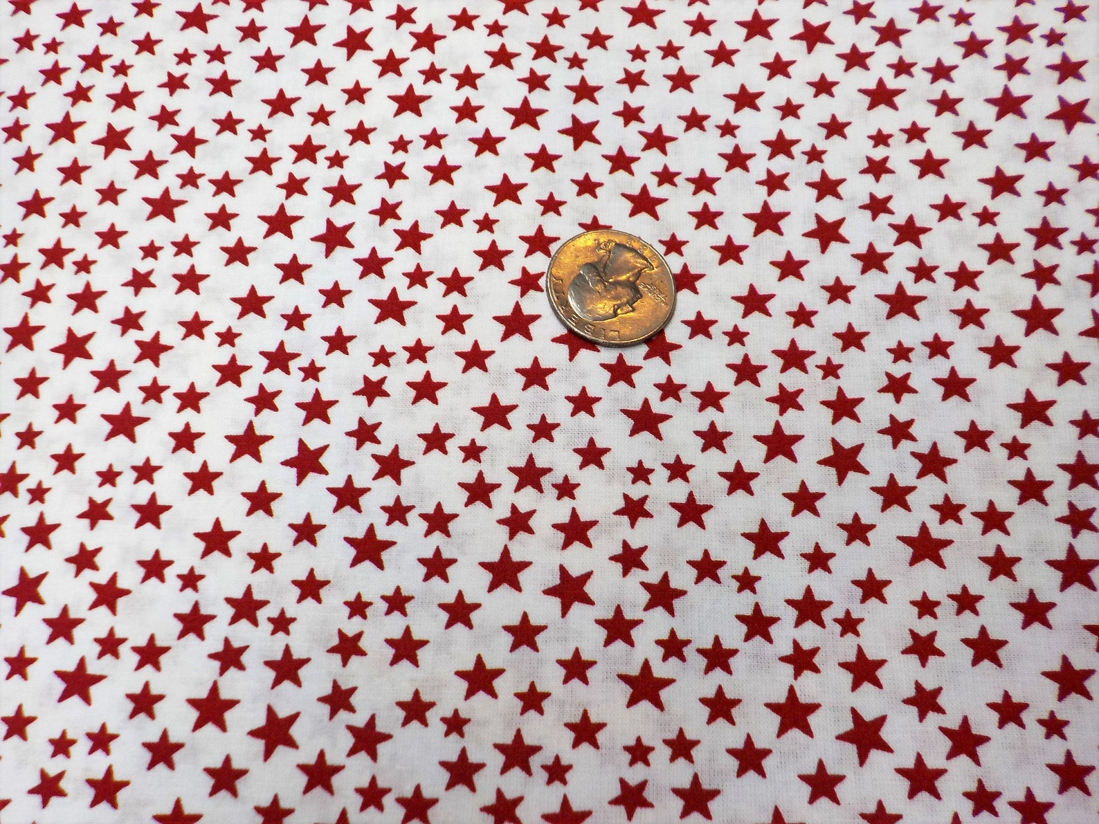 Needle Craft-small Red Stars on Whiteamericanastarsbright | Etsy