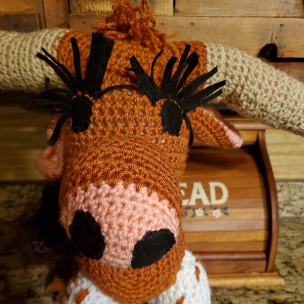 Crochet Longhorn - Etsy