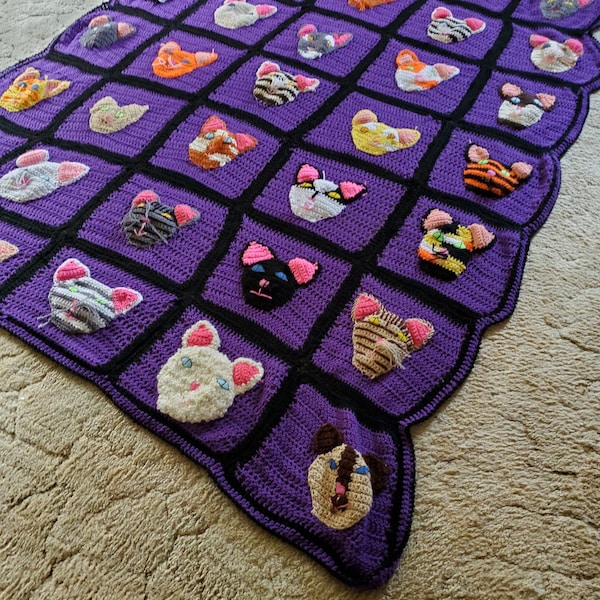 Cat Afghan Pattern - Etsy
