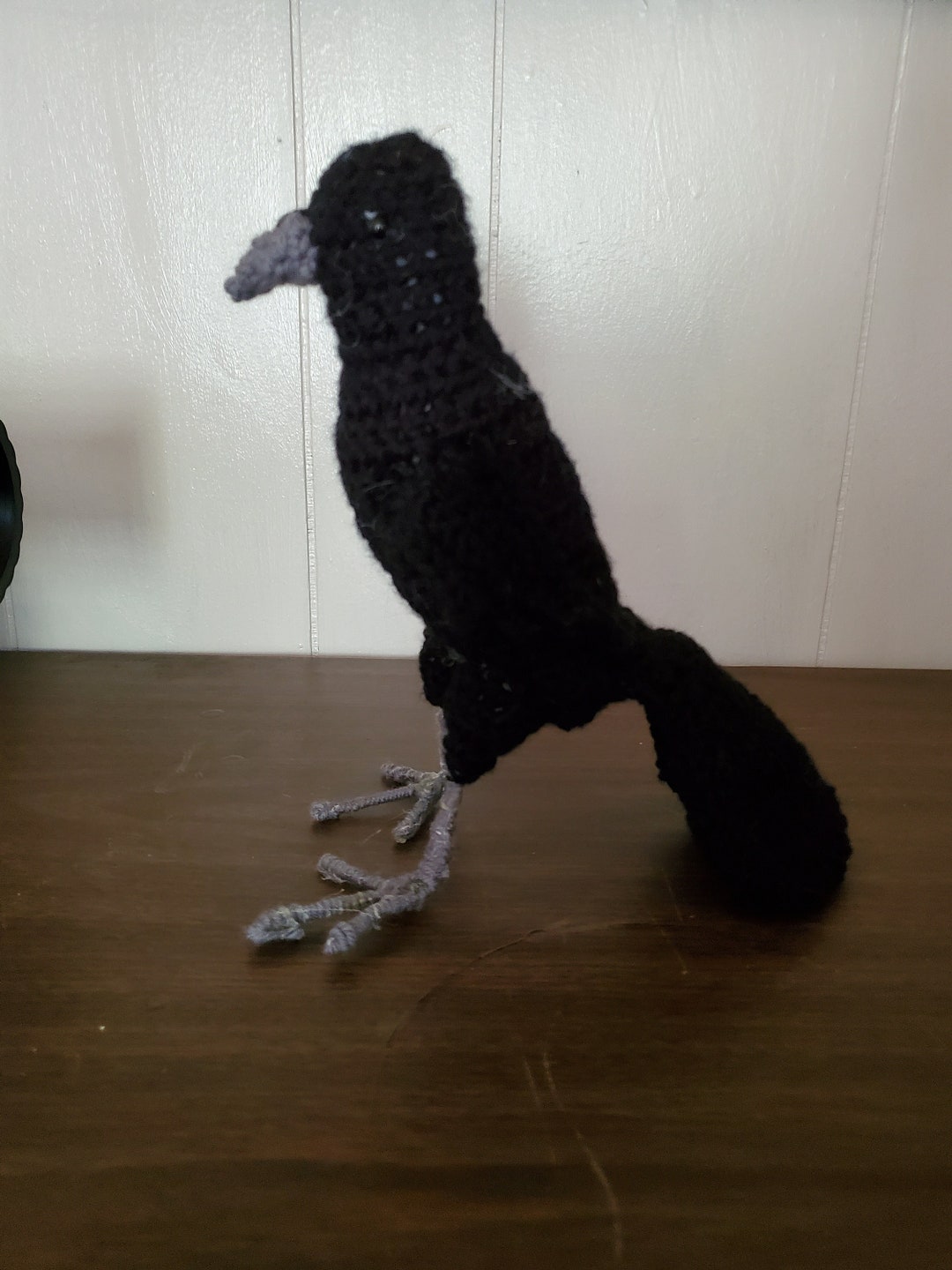 Crocheted Crow - Etsy