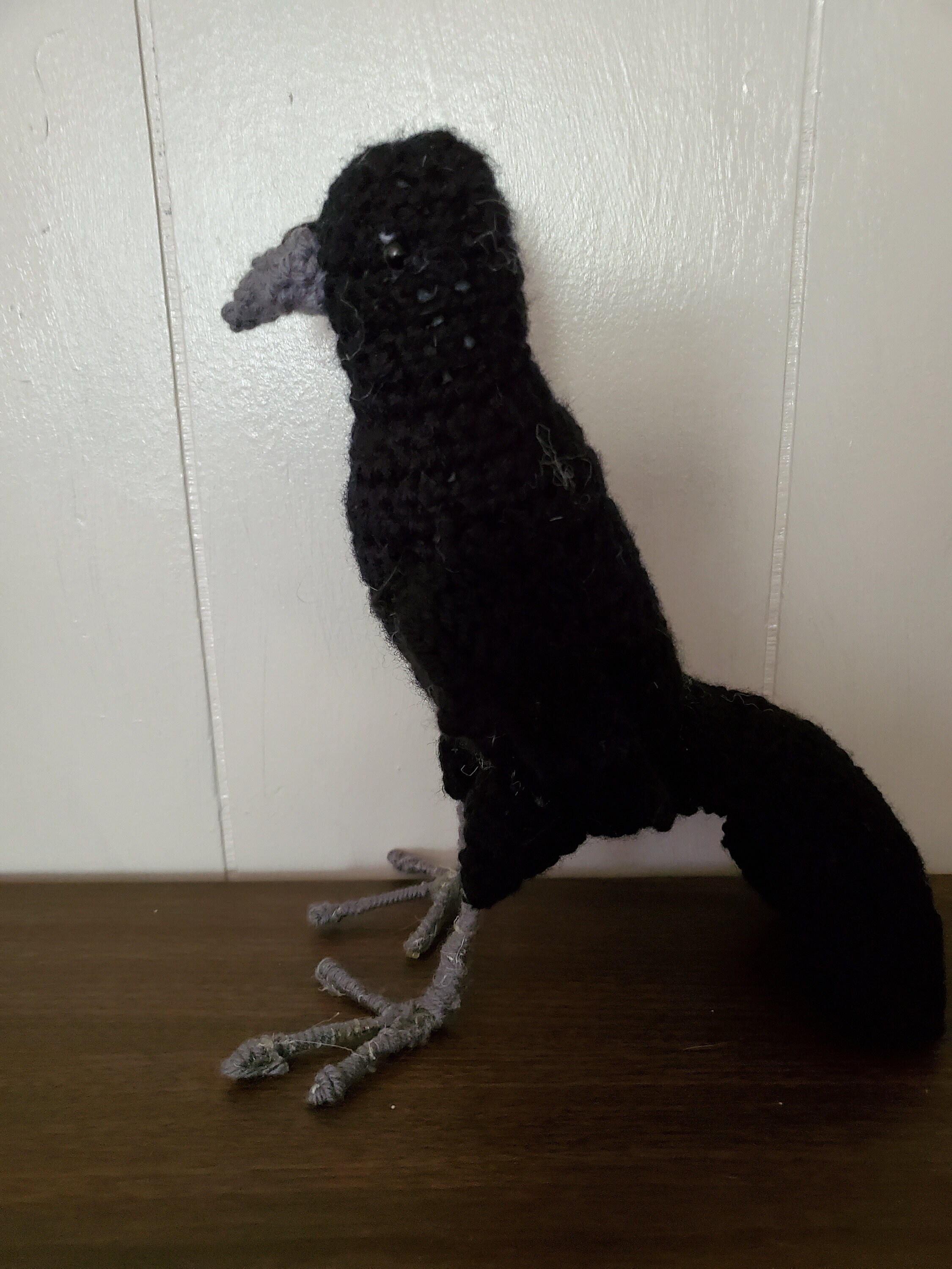 Crocheted Crow - Etsy