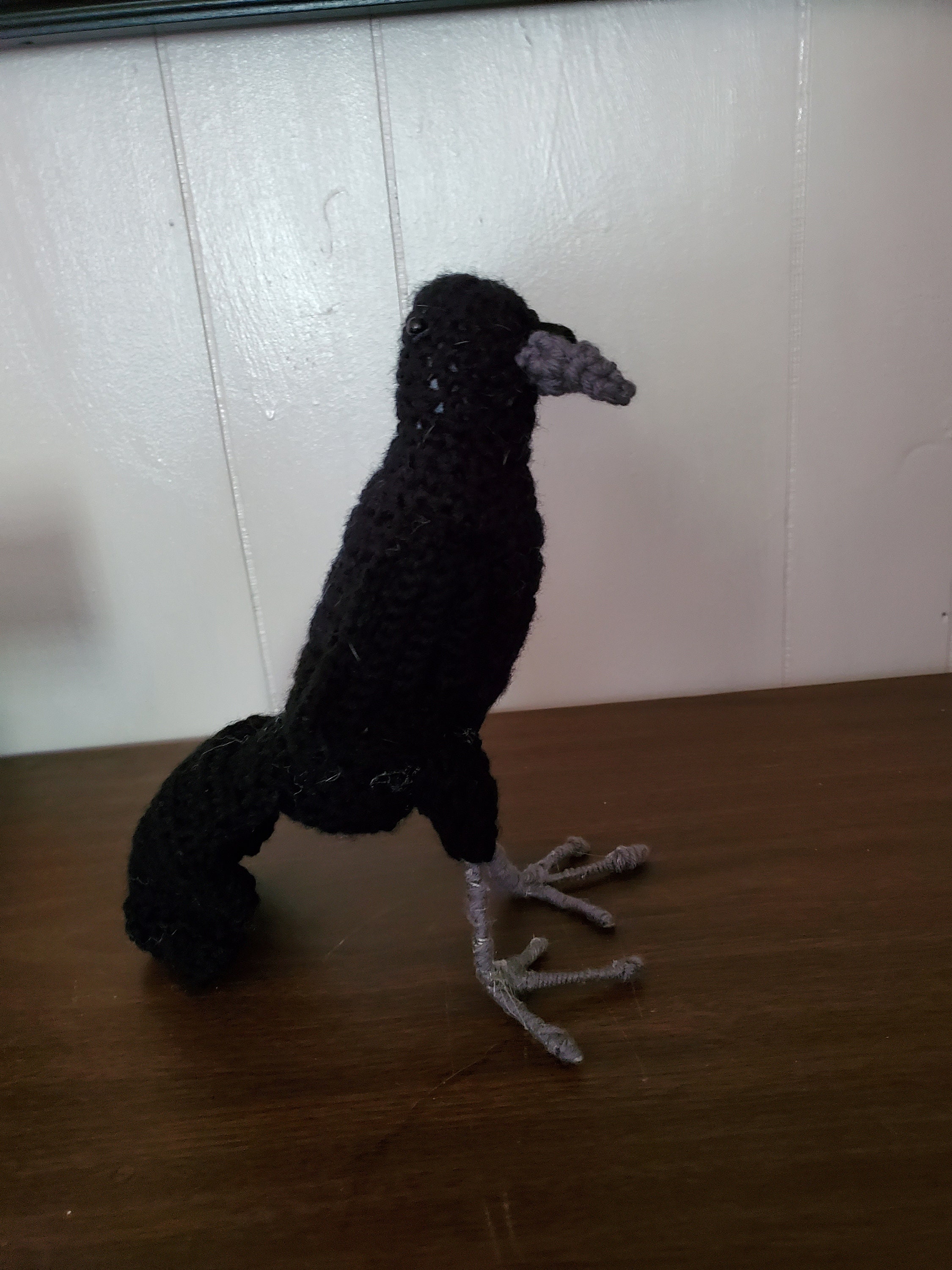 Crocheted Crow - Etsy