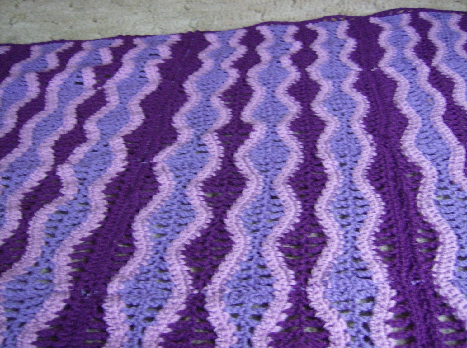 Purple Afghan - Etsy