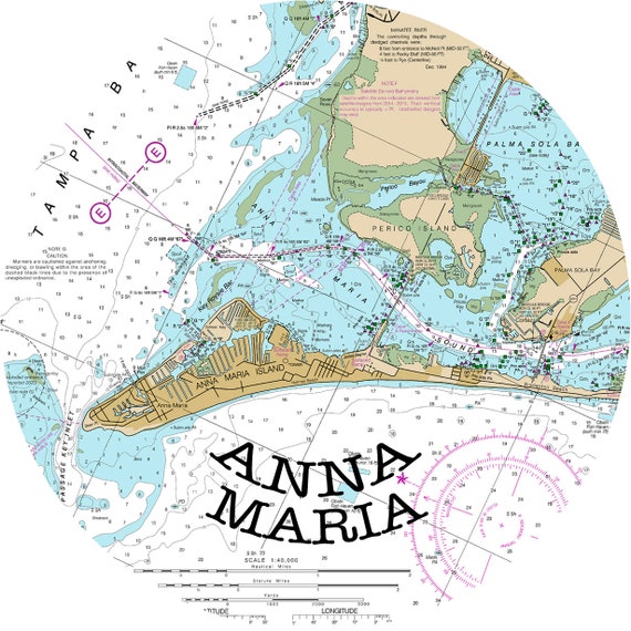 Mapa De La Isla Anna Maria En Florida