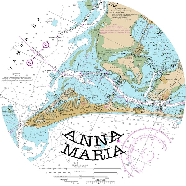 Anna Maria Island Map - Etsy