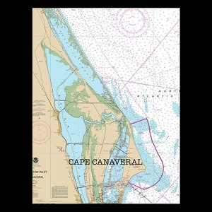 Ponce De Leon Inlet, Map of Florida, Round or Square Coasters ...