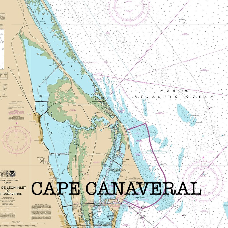 Sebastian Inlet Map of Florida Round or Square Coasters - Etsy