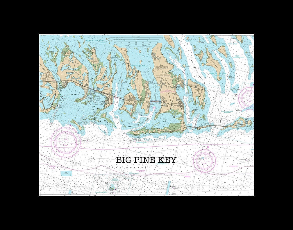 Big Pine Key, Florida Keys, Florida Water, Map of Florida, Round or ...