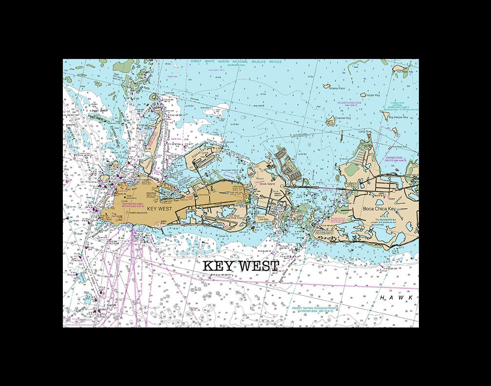 Key Largo, Map of Florida, Round or Square Coasters, Fisherman Gift ...