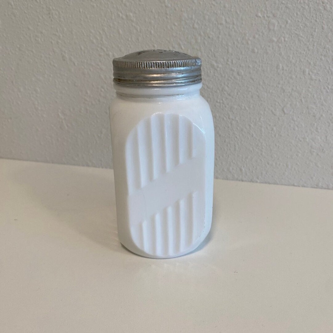Vintage Anchor Hocking Vitrock Milk Glass Shaker Jar Circa 1930's - Etsy