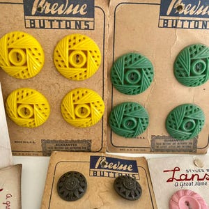 Vintage Lansing and Prevue Buttons on Original Card Backs Circa 1930 ...