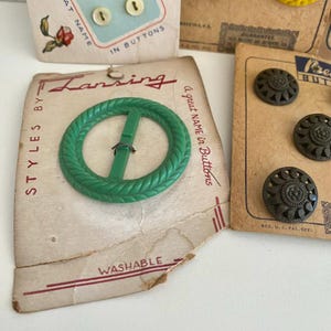 Vintage Lansing and Prevue Buttons on Original Card Backs Circa 1930 ...