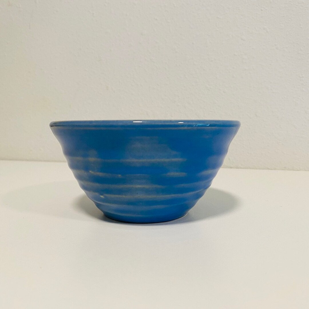 Vintage Bauer Pottery Hi-fire #36 Light Blue Ringware Bowl Circa 1939 ...