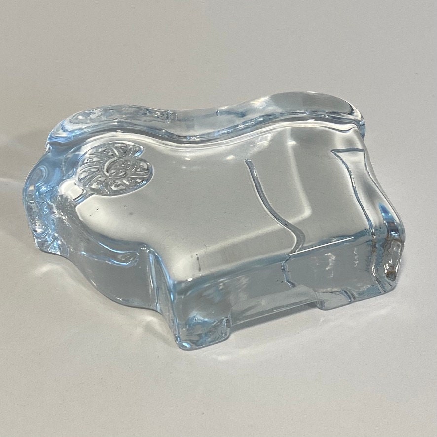 Vintage Dansk Crystal Zoo Ram Paperweight Circa 1970-1979 - Etsy
