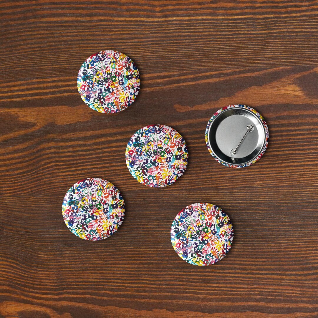 Pride Pin Buttons - the Hand Print Project - Etsy