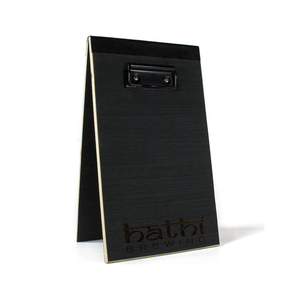 Table Tent Display With Low Profile Clipboard Clip FREE LASER ENGRAVING ...