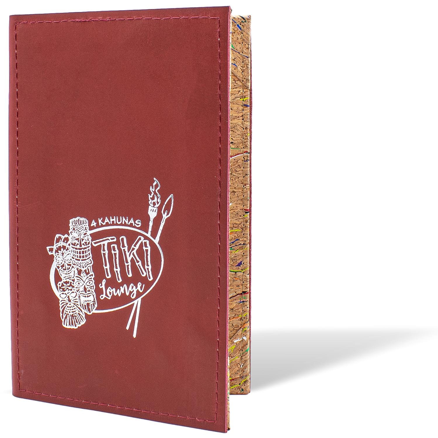 Custom Leather and Fabric Menu Cover With Corner Tab Inserts free Laser ...