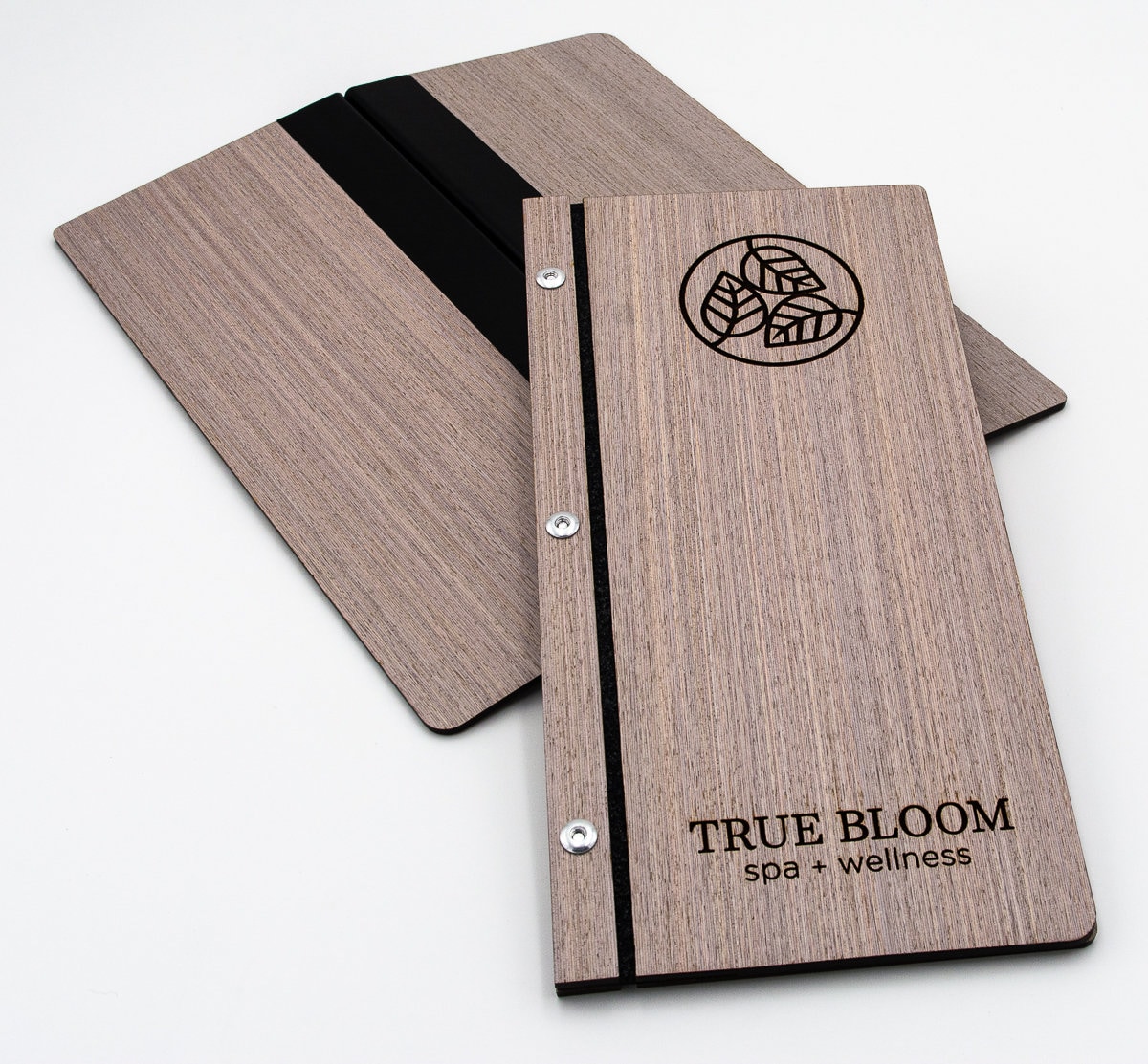 Custom Menu Cover With External Screw Post Binding Free Laser Engraving ...