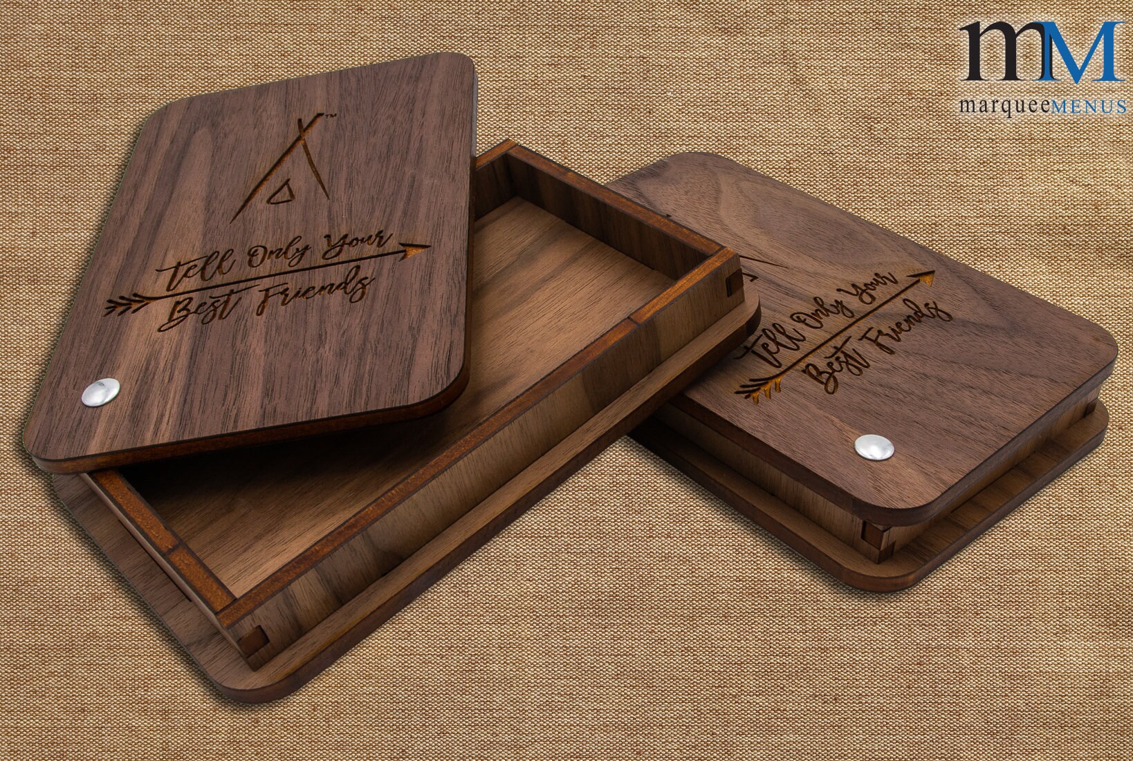 Custom Check Presenter Box With Rotating Lid FREE LASER ENGRAVING - Etsy