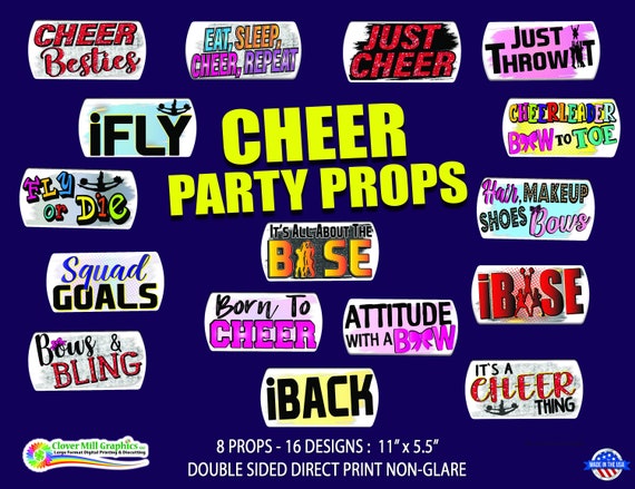Cheer Party Photo Booth Props Free Shipping | Etsy