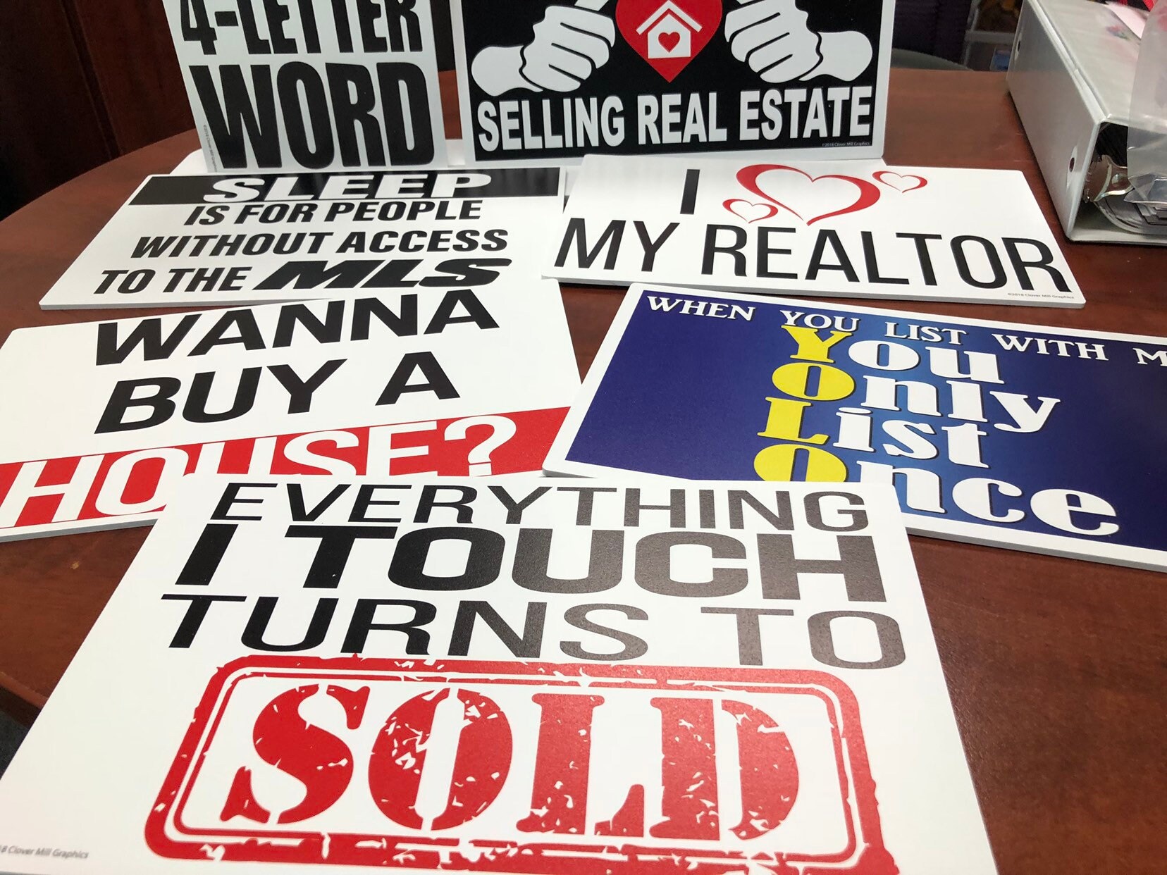 REALTOR REAL ESTATE Theme Party Photo Prop Signs - Etsy