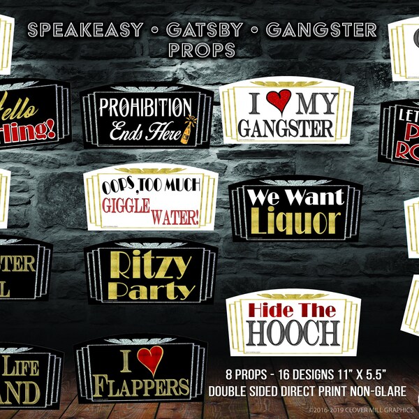 Gangster Photo Booth - Etsy