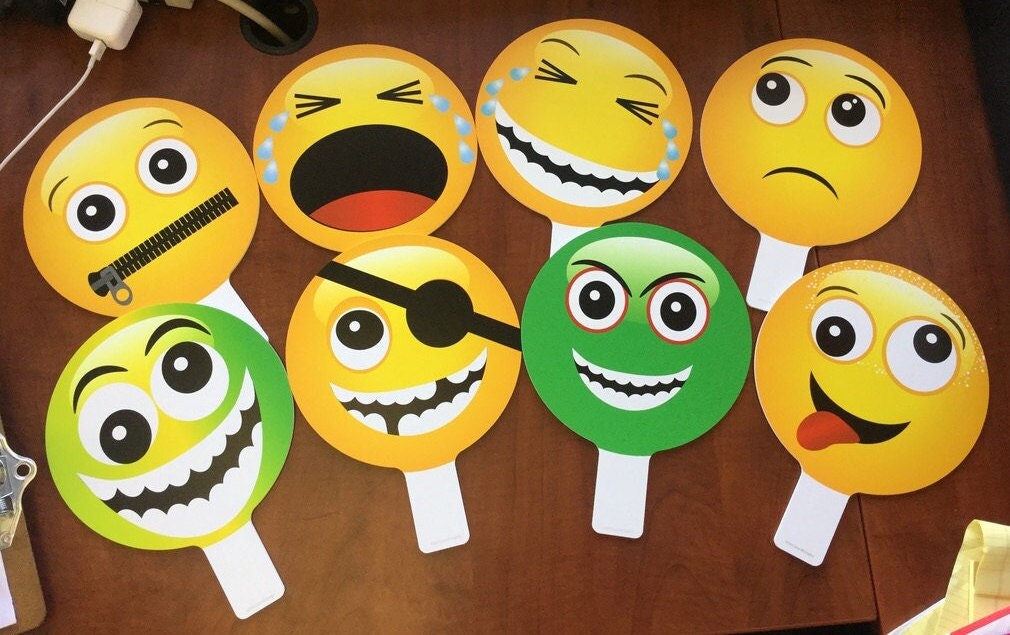 Emoji Party Fun Face Photo Props - Etsy
