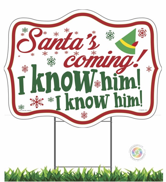 Elf Movie Theme Christmas Yard Signs Quick Ship - Etsy