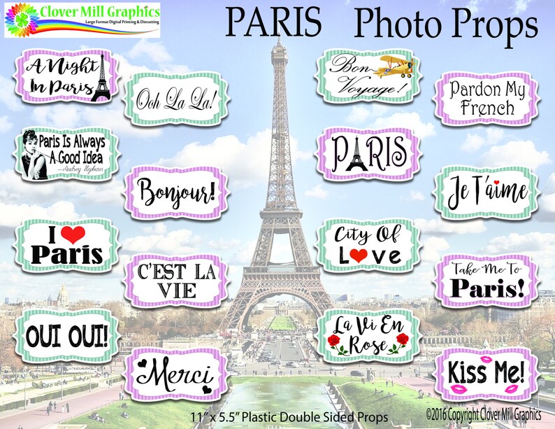 Paris France French Themed Photo Props - Etsy