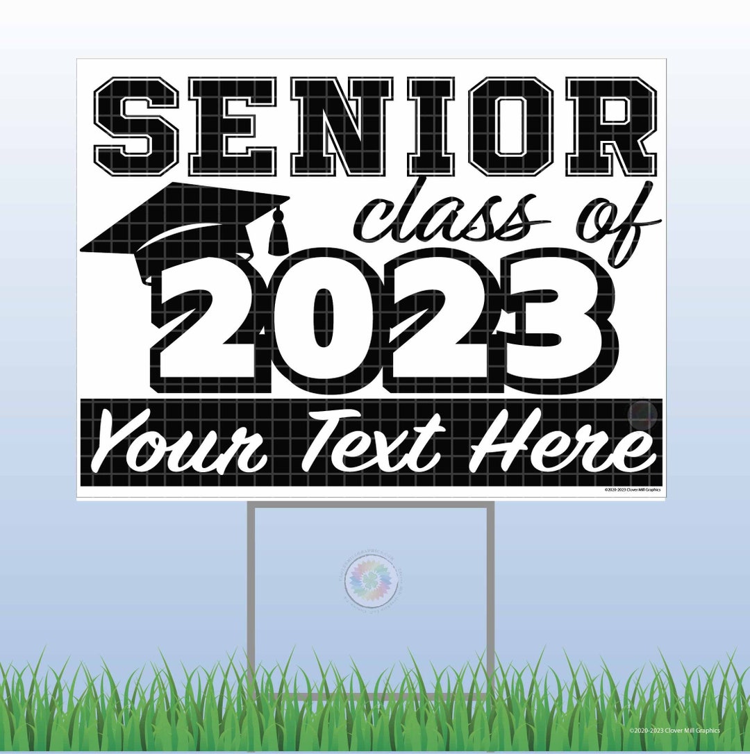 Senior Class of 2023 Customizable Printed Yard Sign Quick Shipping - Etsy
