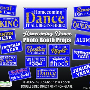 High School Homecoming Dance Photo Booth Props - High School Dance ...