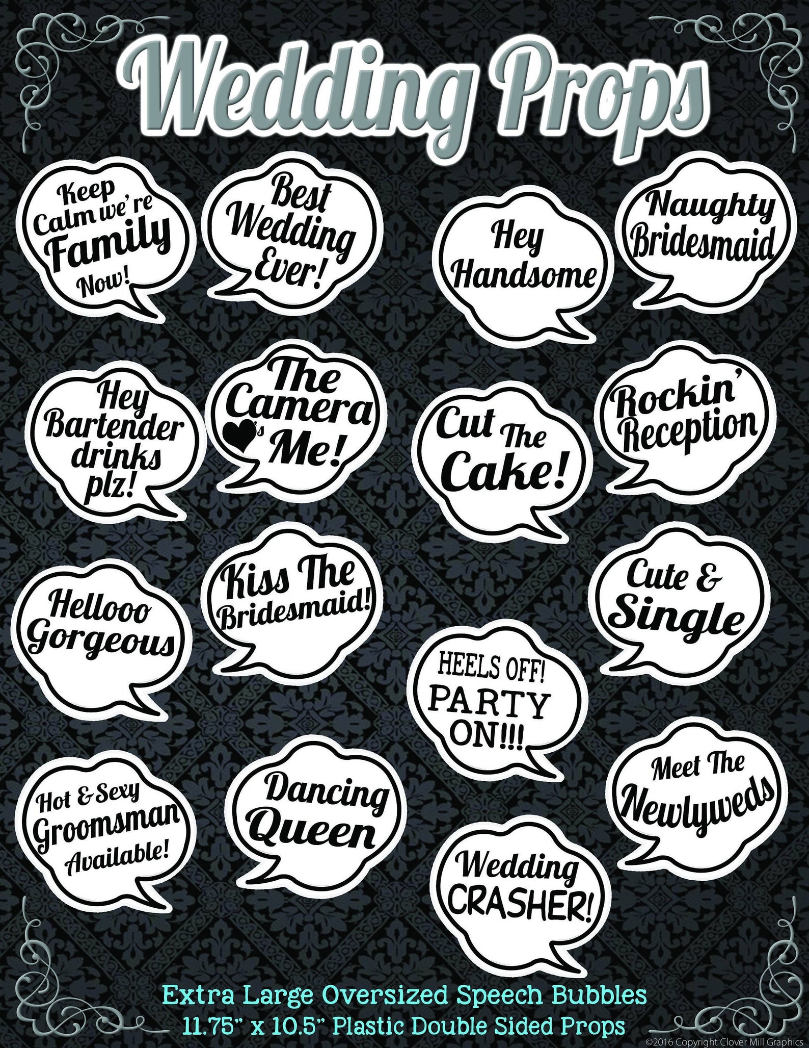 Wedding Photo Booth Prop Signs Free Shipping - Etsy