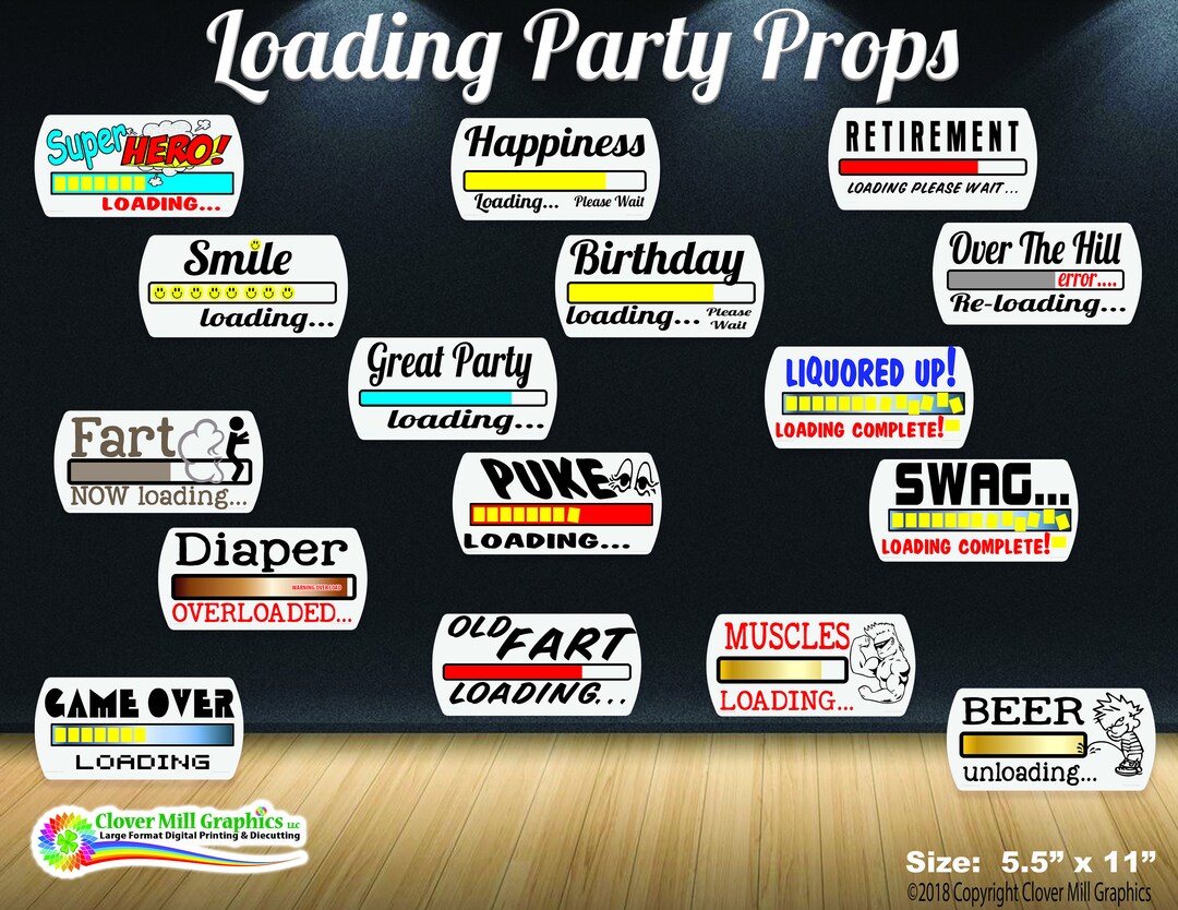 Now Loading Party Props - Etsy