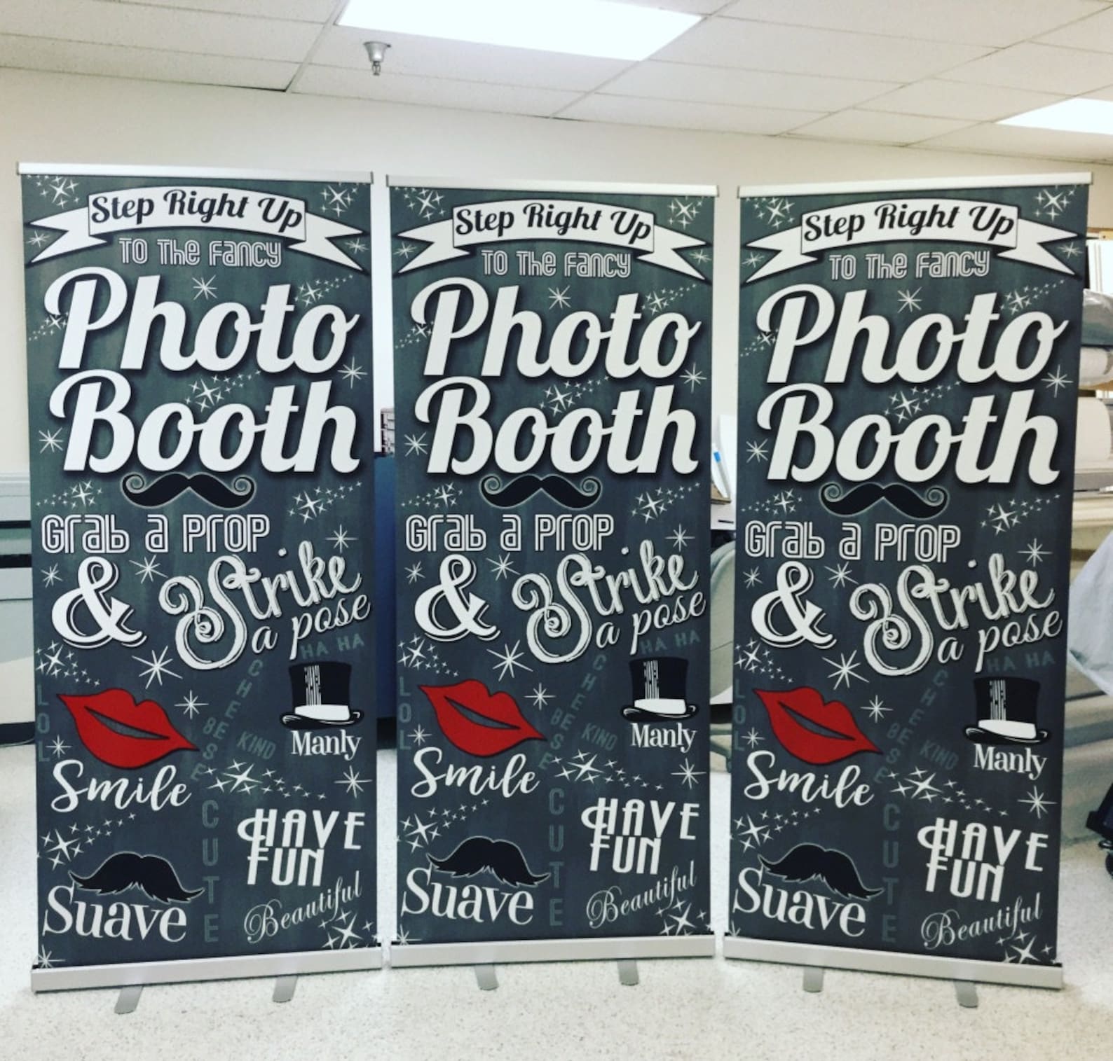 Retractable Photobooth Banner Display Sign Customizable - Etsy