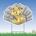 Money Dollar Sign Yard Sign Bling - Etsy