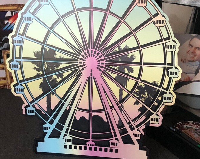 Festival Ferris Wheel Pastel Party Decoration Includes Easel Quick Ship ...