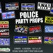Police Party Photo Booth Prop Signs - Etsy