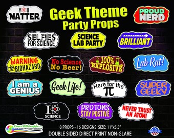 Science Photo Booth Props - Etsy