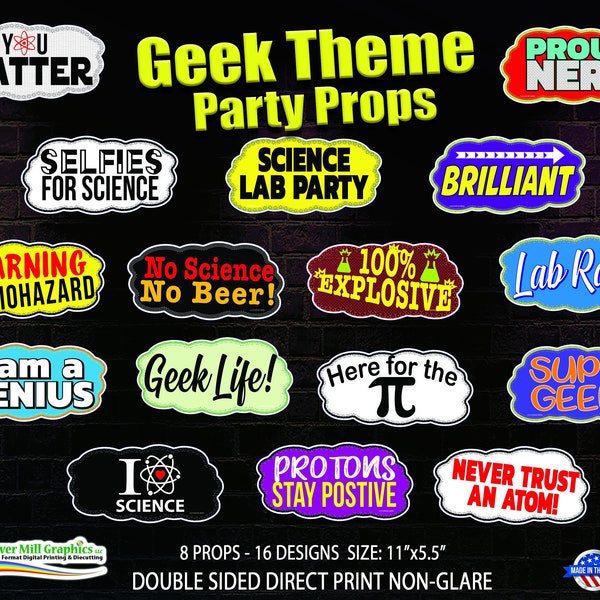 Science Photo Booth Props - Etsy