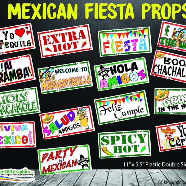 Mexican Photobooth Props - Etsy