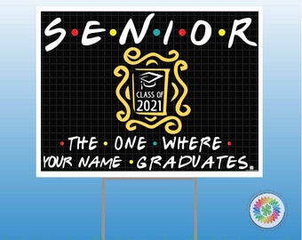 Friends Theme Banner . Friends Theme Graduation Banner . - Etsy