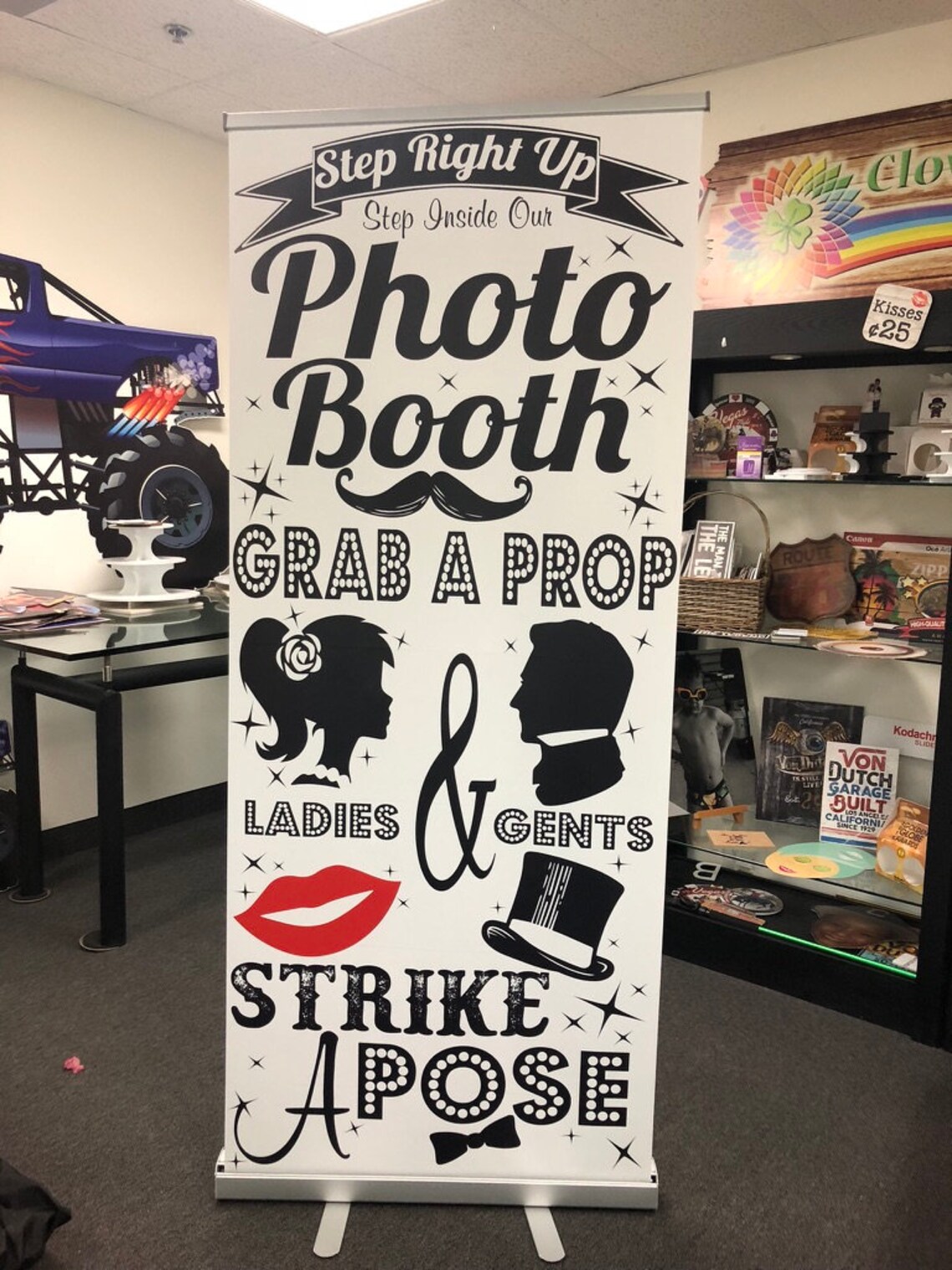 Retractable Photobooth Banner Display Sign Customizable - Etsy