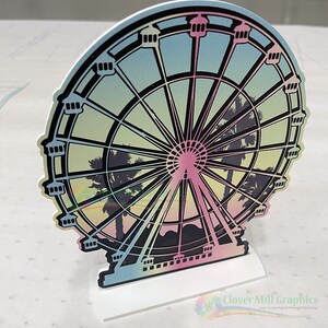 Mini Ferris Wheel Pastel Cake Topper Party Decoration - Etsy
