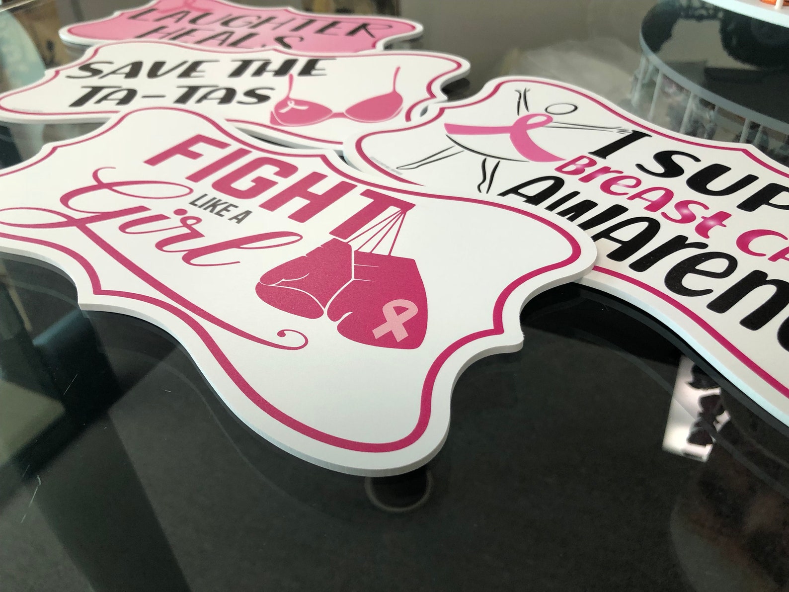 Breast Cancer Awareness Photo Props - Etsy