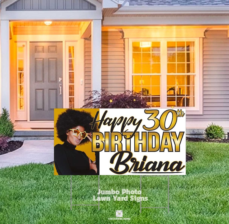 Jumbo Photo Yard Card Signs Birthdays Wedding Bachelorette - Etsy