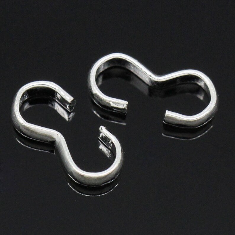 Paquete de 50 conectores de cierre de doble enlace rápido de 8 x 4 mm ...